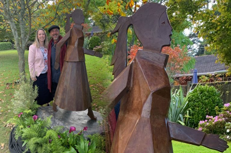 James Wright Sculptor - New Zealand Corten steel sculpture